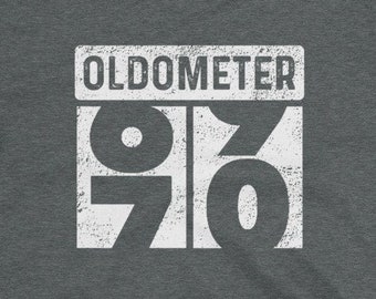 Premium Novelty Funny Oldometer 70 Years Old Speedometer Motif Feels ...
