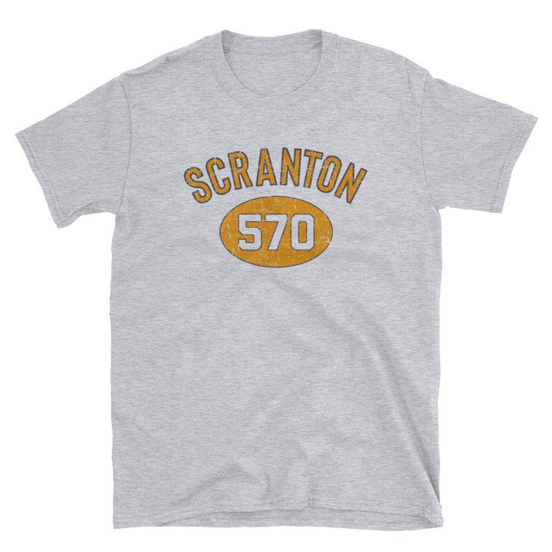Scranton Pa 570 Area Code Retro Vintage Distressed Electric City of ...