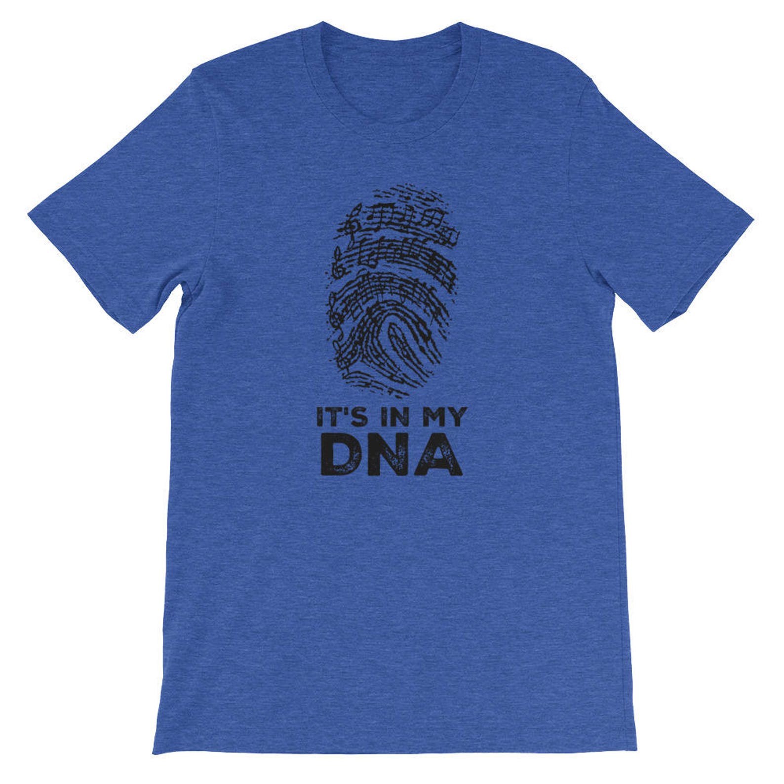 It's in My DNA Music Notes Fingerprint Unisex T-shirt - Etsy