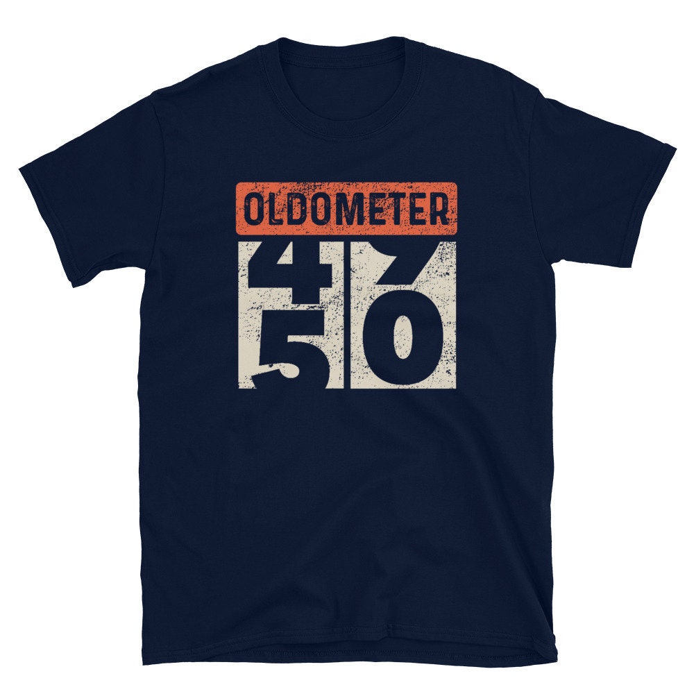 Automotive Enthusiasts 50th Birthday Oldometer Odometer Funny Classic ...