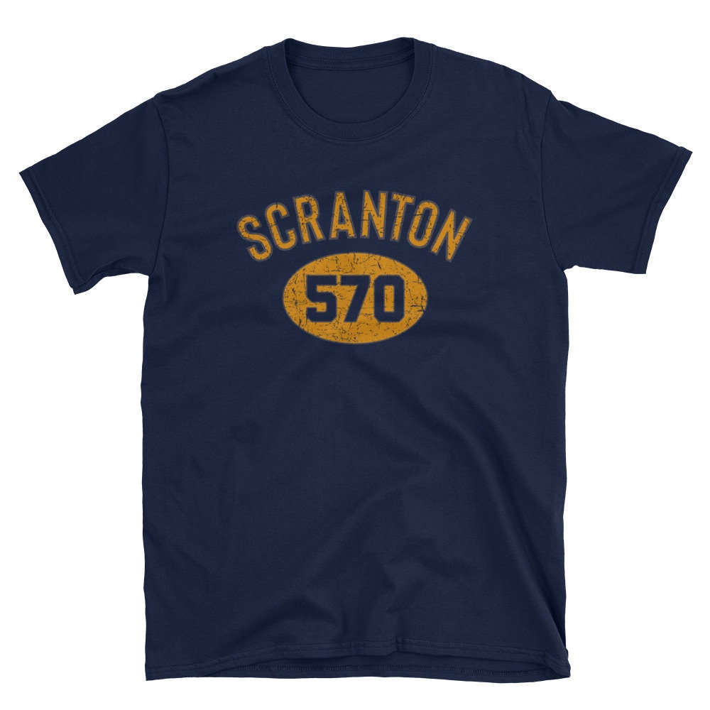 Scranton Pa 570 Area Code Retro Vintage Distressed Electric City of ...