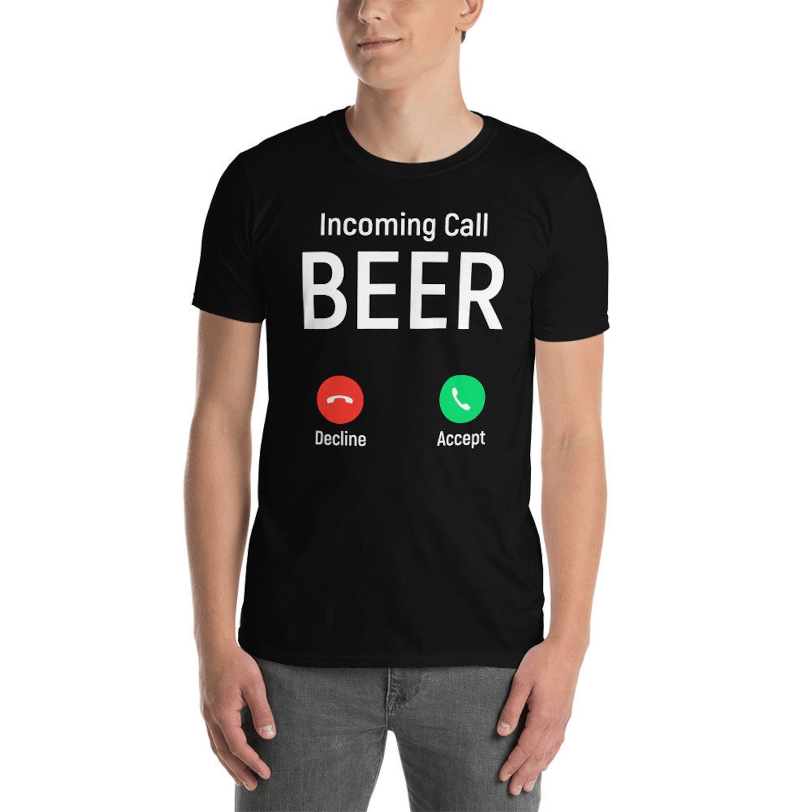 Funny Beer Call Cell Phone Caller Id Accept Decline Drinking Humor ...