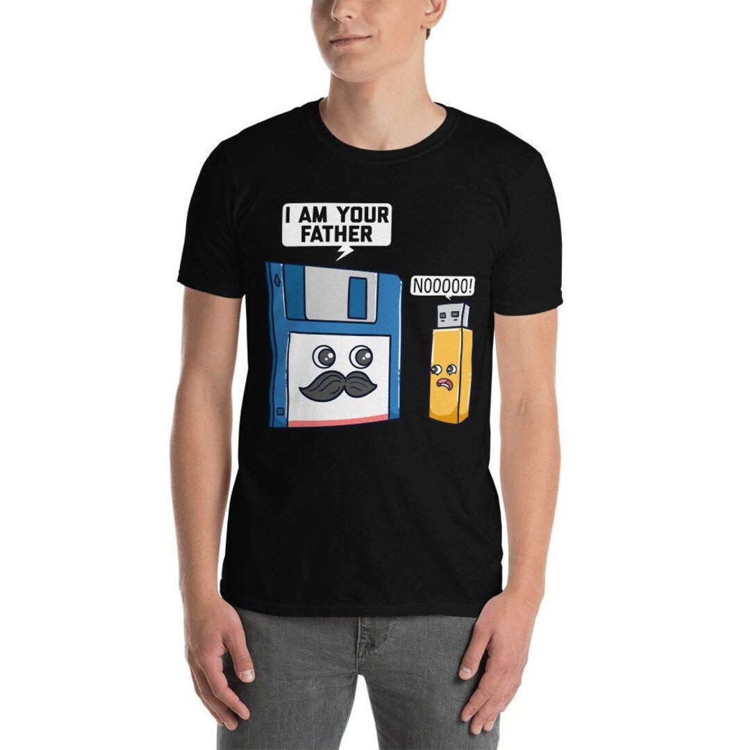 I Am Your Father Funny Floppy Disk USB Bad Dad Jokes Science Fiction IT ...
