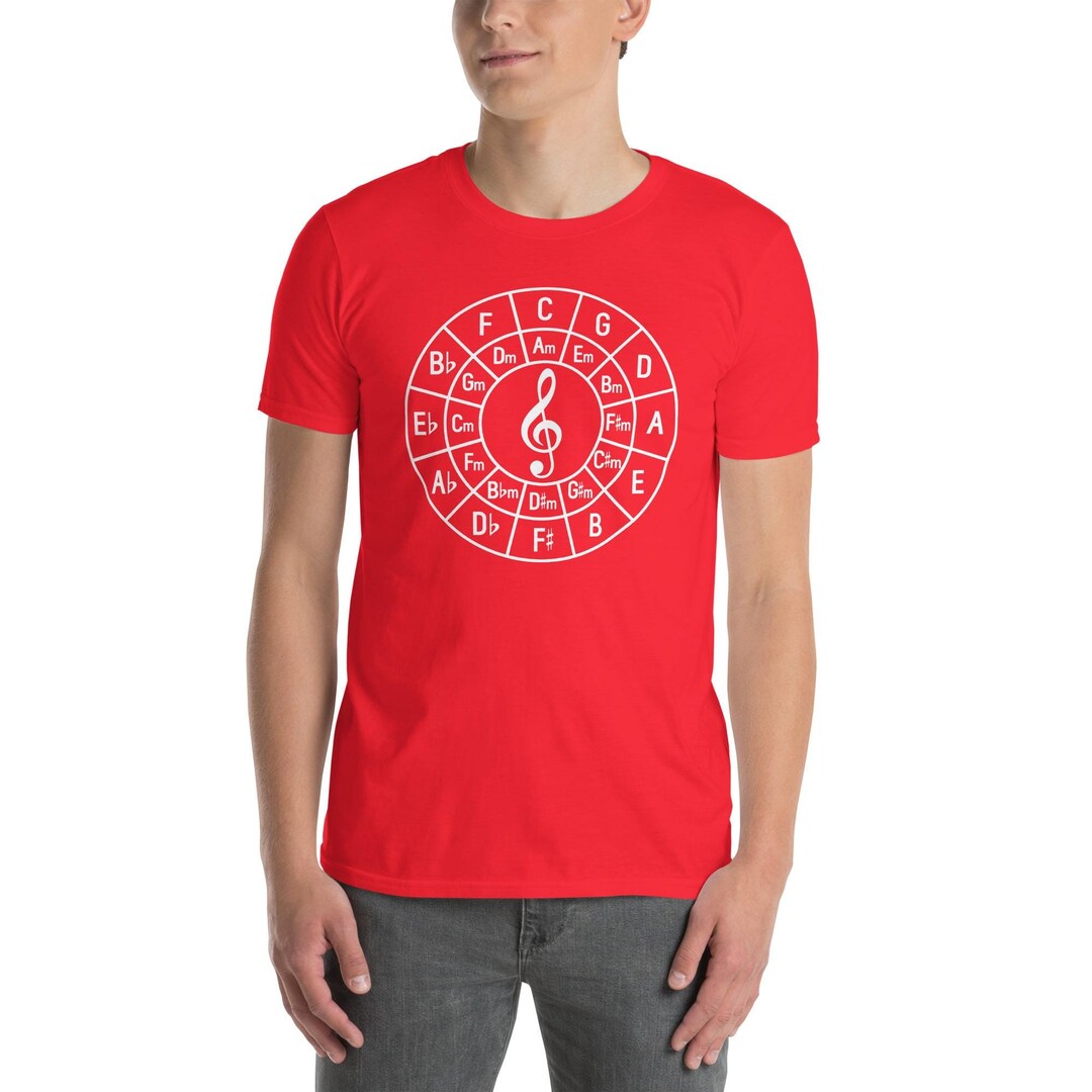 Treble Clef Circle of Fifths Music Theory Composer Musician Key ...