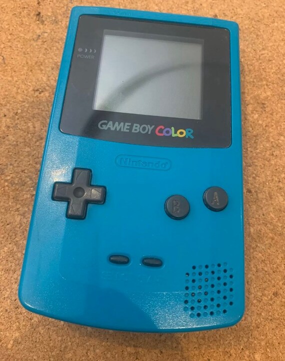 Teal gameboy color with game - munimoro.gob.pe