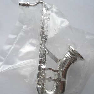 Tenor Saxophone Sax Acid Jazz Band Ska Silver Metal Pin Badge - Etsy