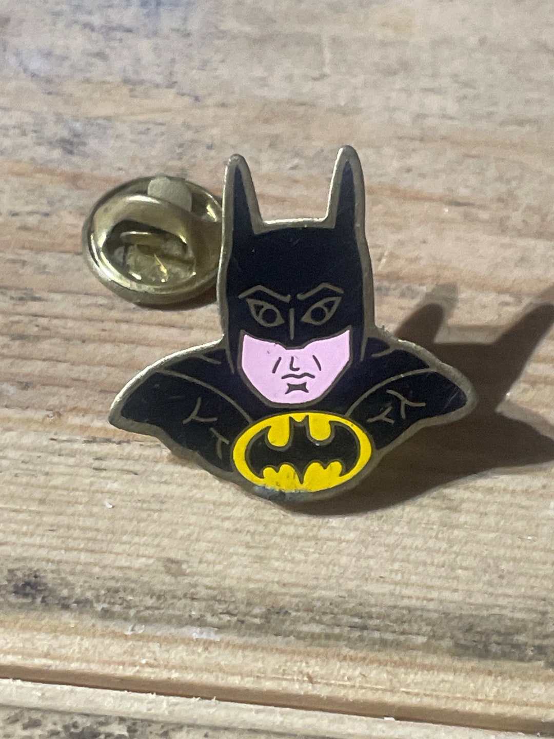 Batman Cartoon Character Pin Badge - Etsy