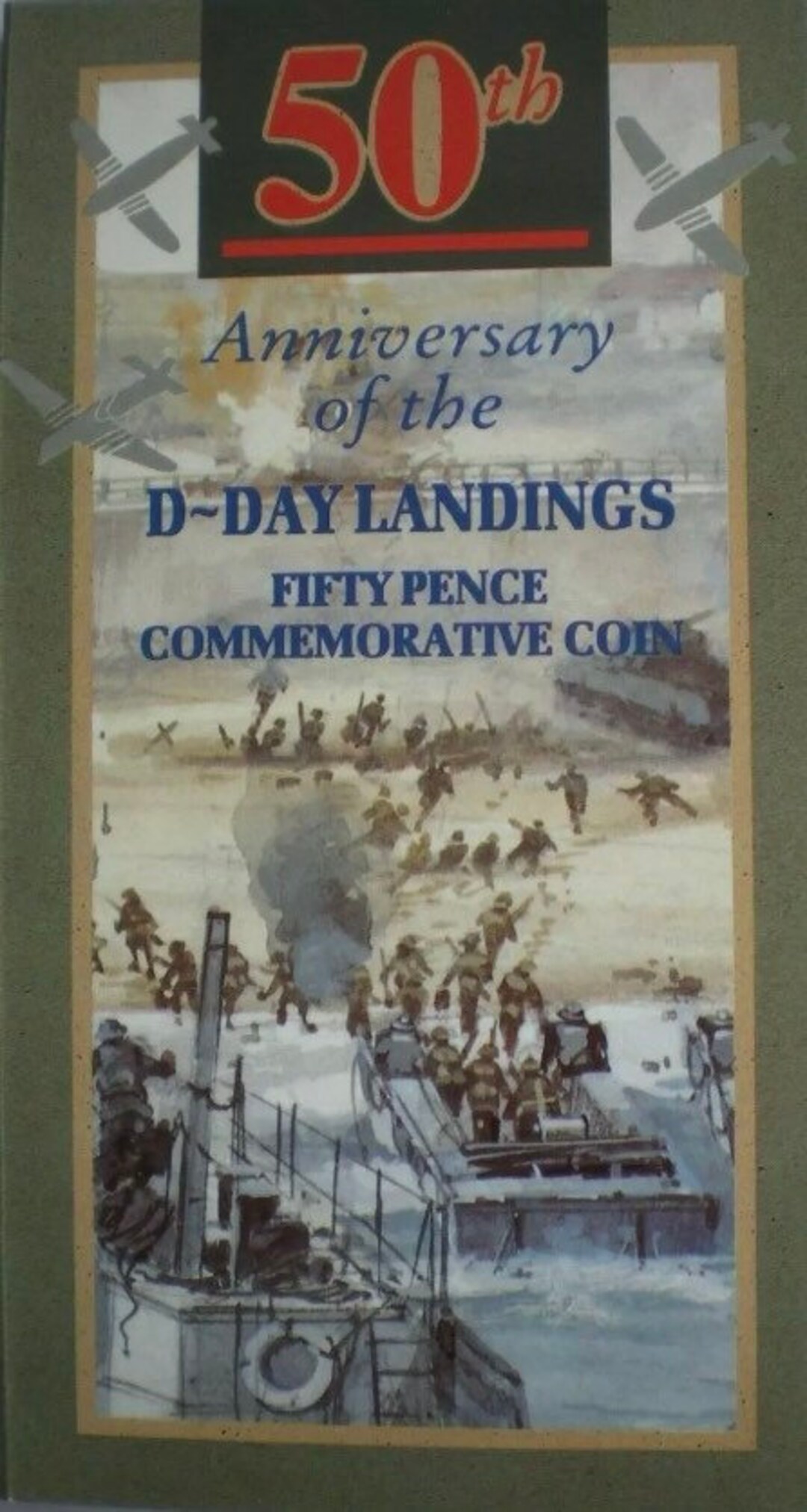 1994 D-day Landings 50th Anniversary BU 50p Fifty Pence Coin - Etsy