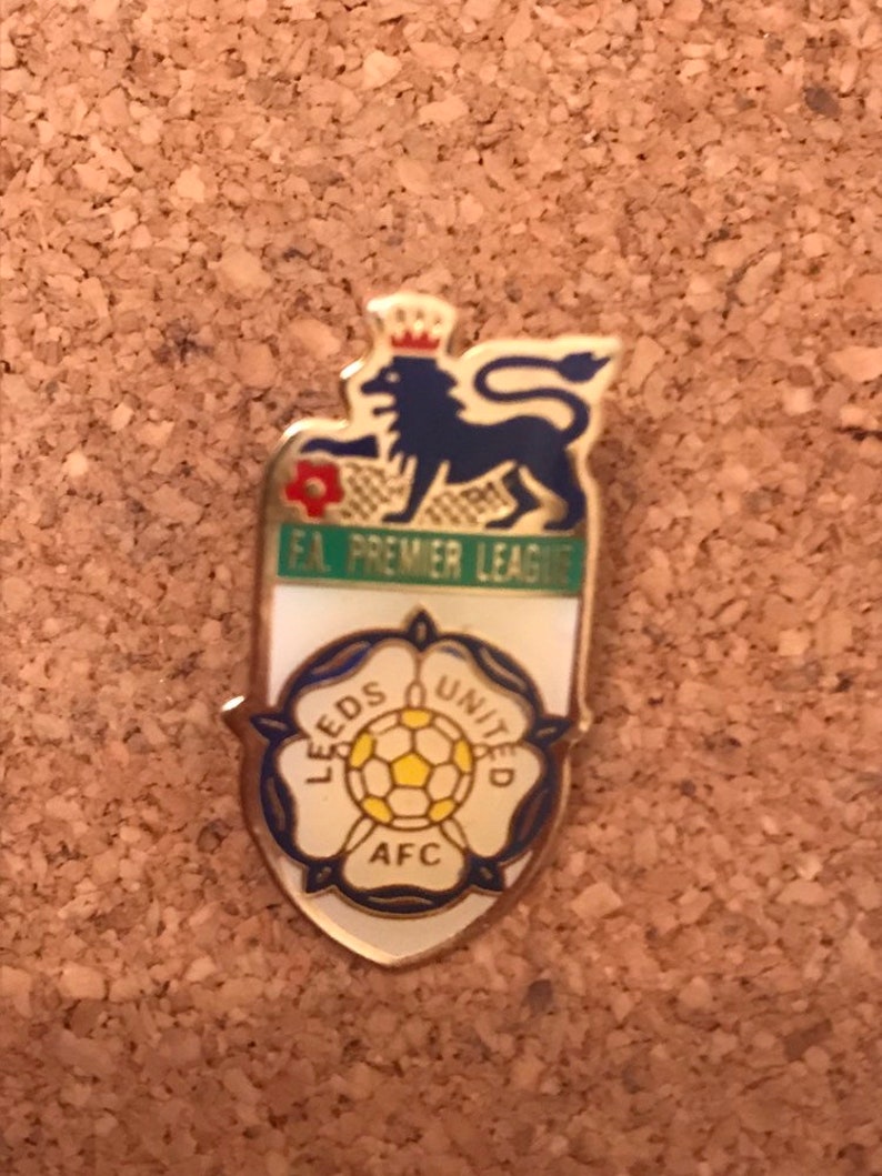 FA Premier League Leeds United FC Enamel Pin Badge 1996/97 - Etsy