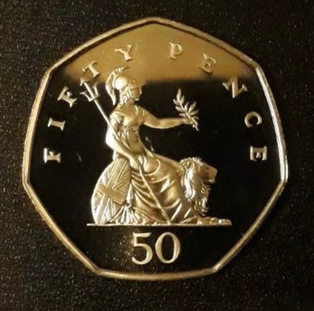1997 SMALL Elizabeth II 50p Pence Decimal Proof Coin - Etsy Hong Kong