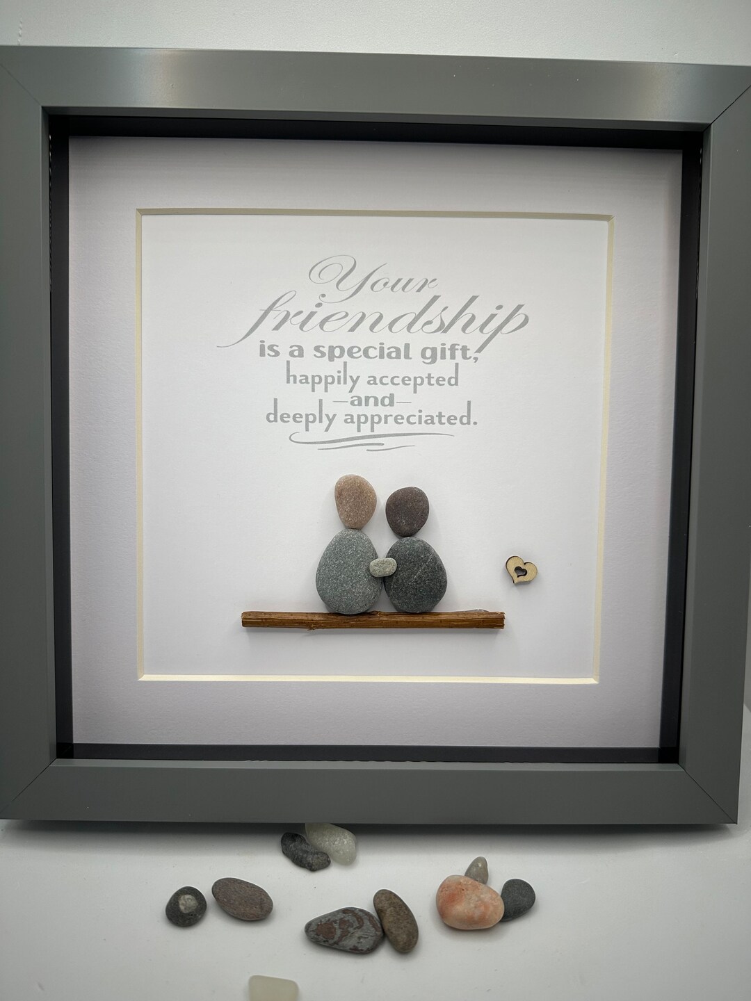 Friendship Pebble Art, Pebble Art Friends, Friend Gift, Gifts for ...