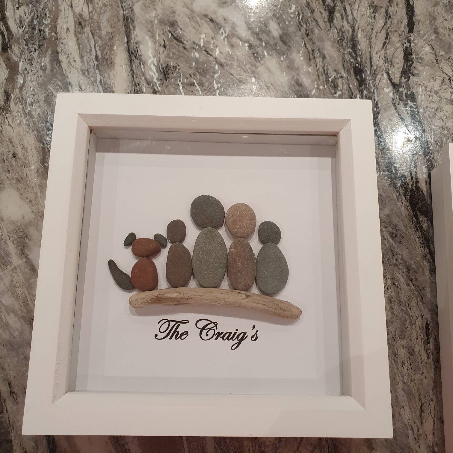 Personalised Pebble Art Family Pictures, Pebble Art, Family Pebbles ...