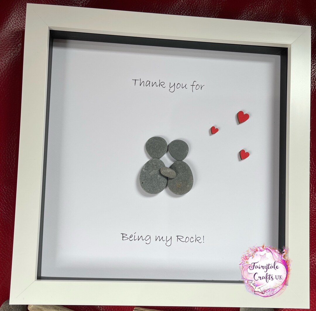 Thank You for Being My Rock, Pebble Art, Pebble Art Friends, Thank You ...