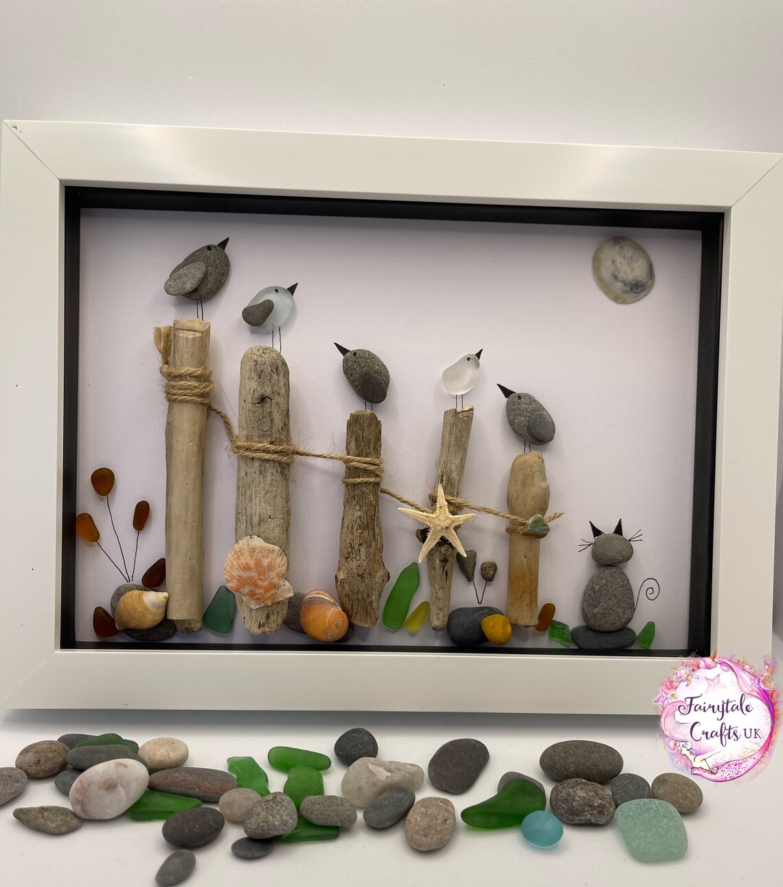 Pebble Art Pebble Art Birds Seagulls Seabirds Cat Pebble - Etsy UK