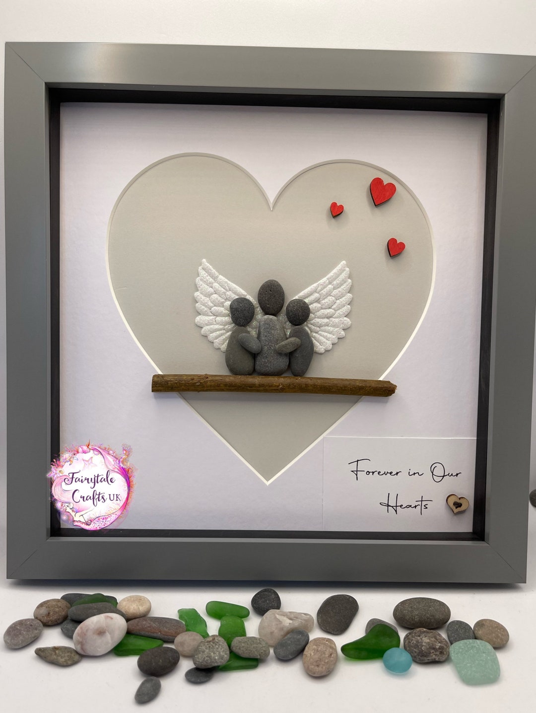 Pebble Art Bereavement Gift, Loss of Loved One, Family Memorial - Etsy
