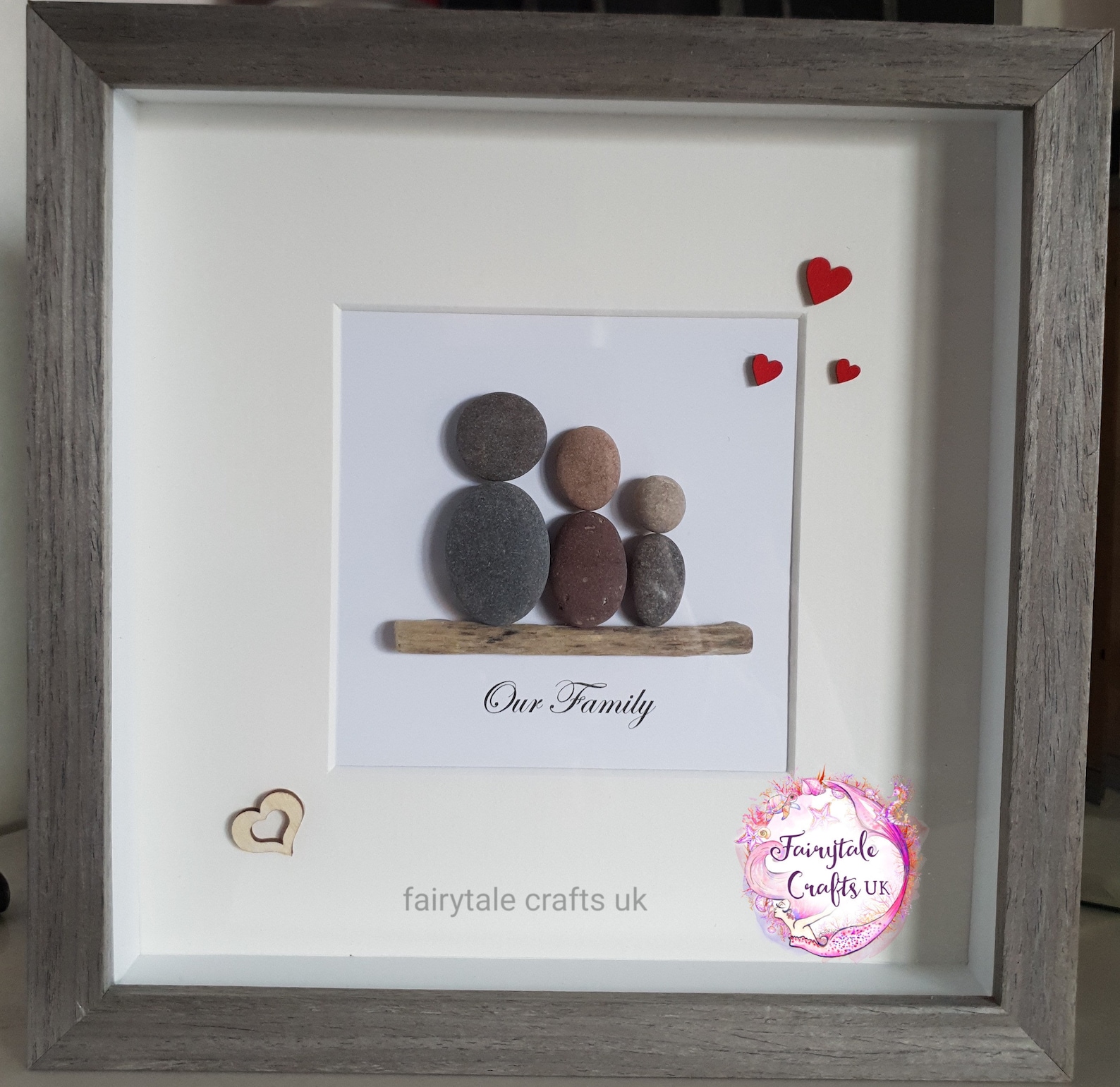 Pebble Art Family Pebble Personalised Family Stone Art - Etsy UK