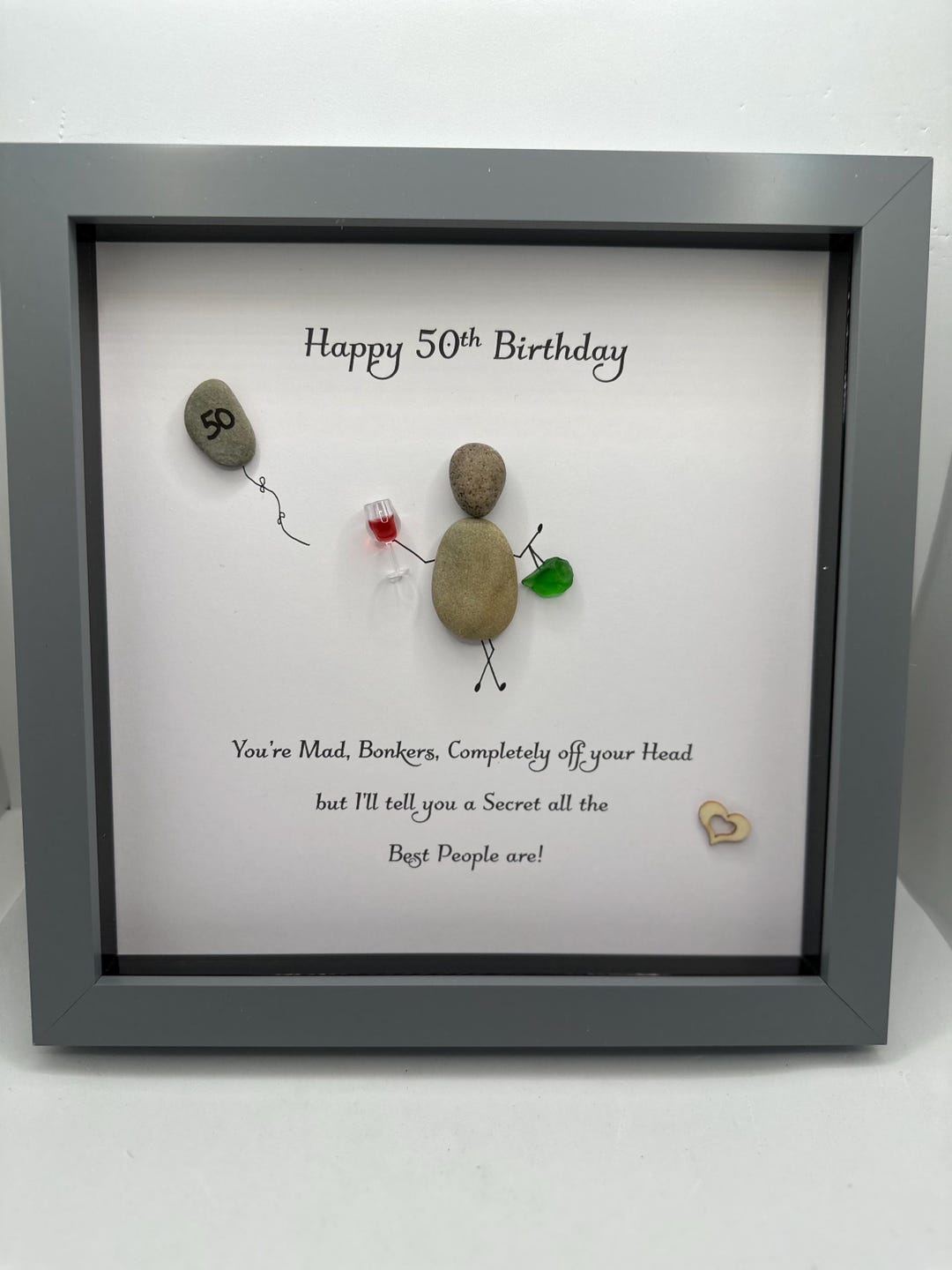 Birthday Pebble Art, Mad Bonkers, Friend Pebble Art, Any Age Can Be ...