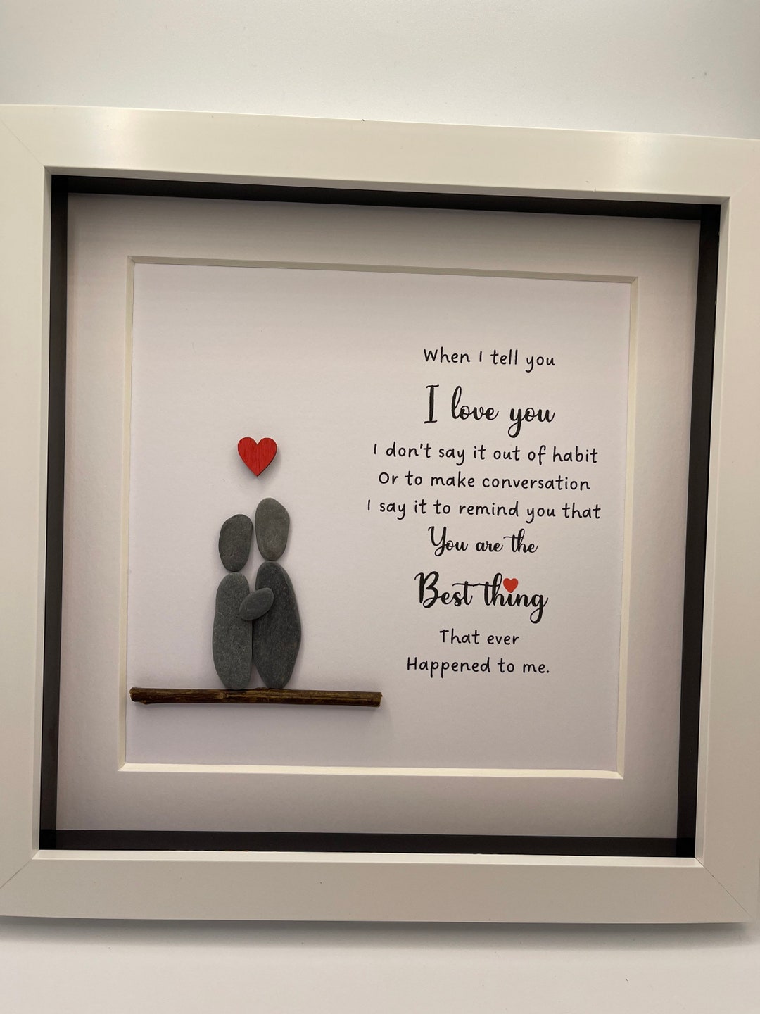 Love Pebble Art, Valentine Pebble Art, Couple Pebble Art, Quote Pebble ...
