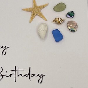 Happy Birthday Card, Shell Card, Greeting Card, Birthday Card, Sea ...