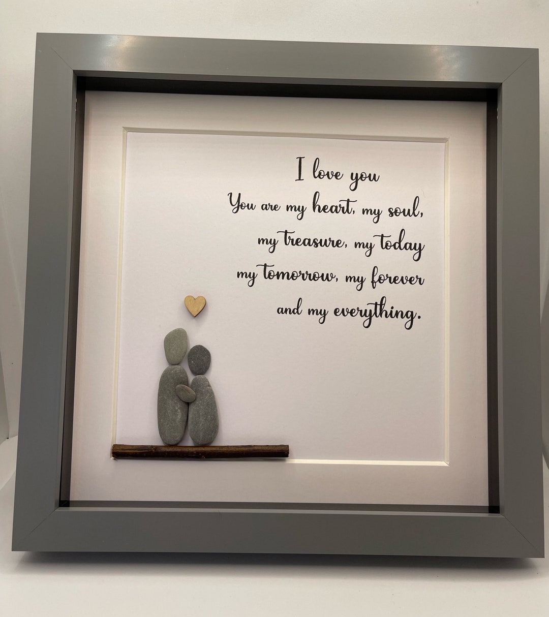 Love Pebble Art, Valentine Pebble Art, Couple Pebble Art, Quote Pebble ...