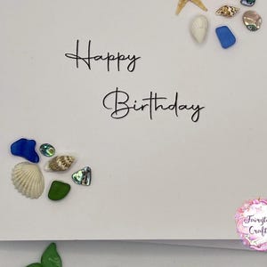 Happy Birthday Card, Shell Card, Greeting Card, Birthday Card, Sea ...