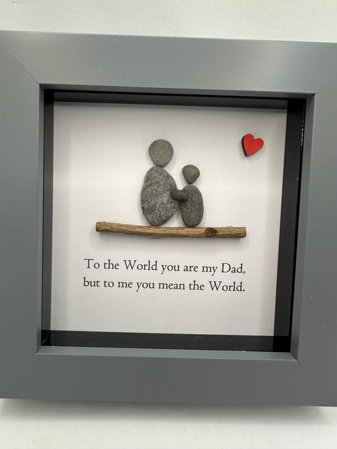 Happy Father’s Day Pebble Art, Dad You Rock, Pebble Art Father, Pebble ...