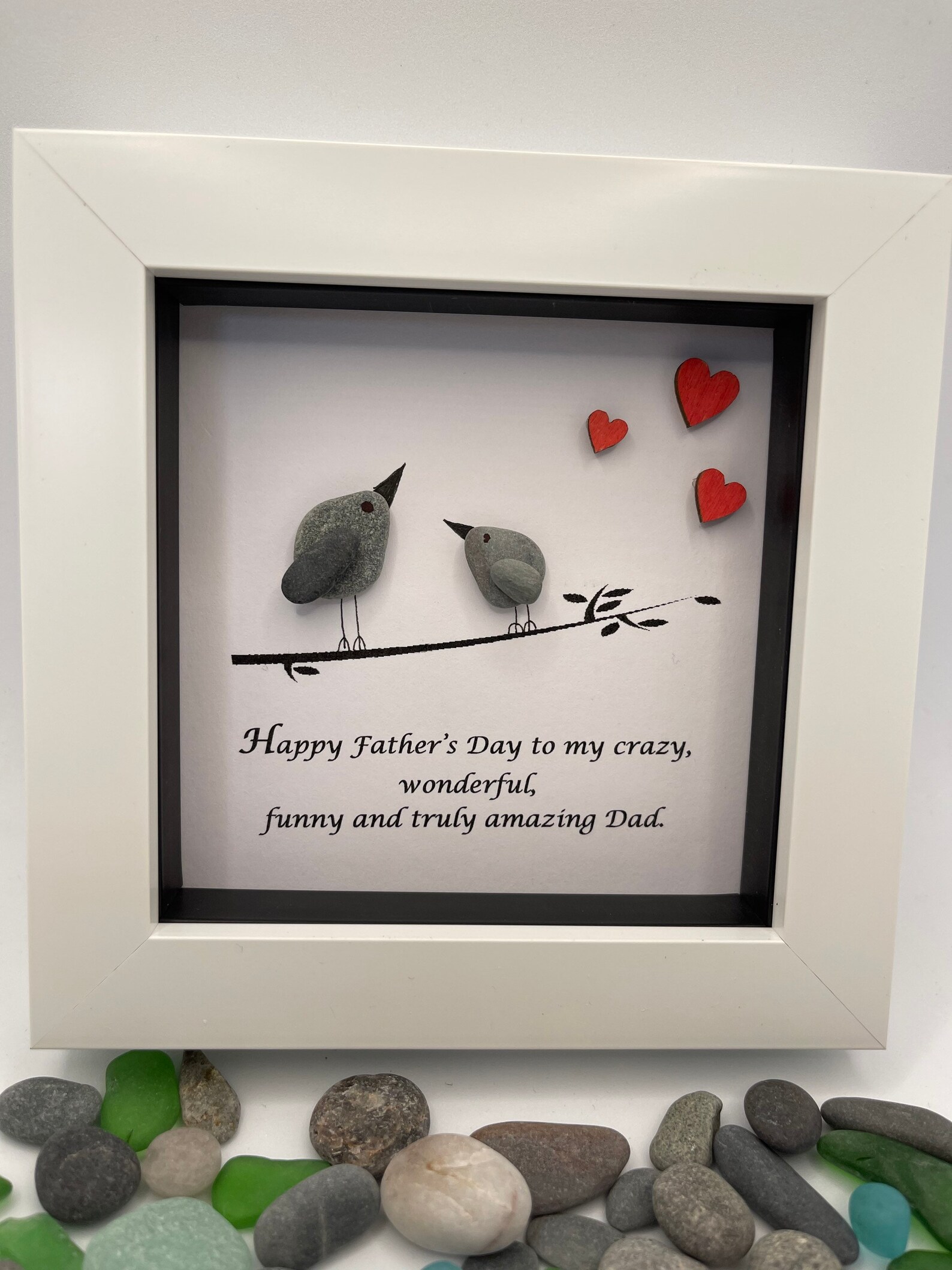 Pebble Art, Father’s Day Pebble Art, Father’s Day, Bird Pebble Art ...
