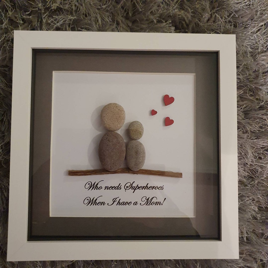 Mothers Day Pebble Art, Mother Pebble Art, Superhero Pebble, Scottish ...