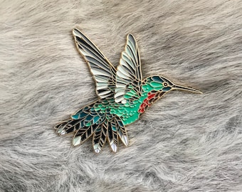 Hummingbird Pin | Etsy