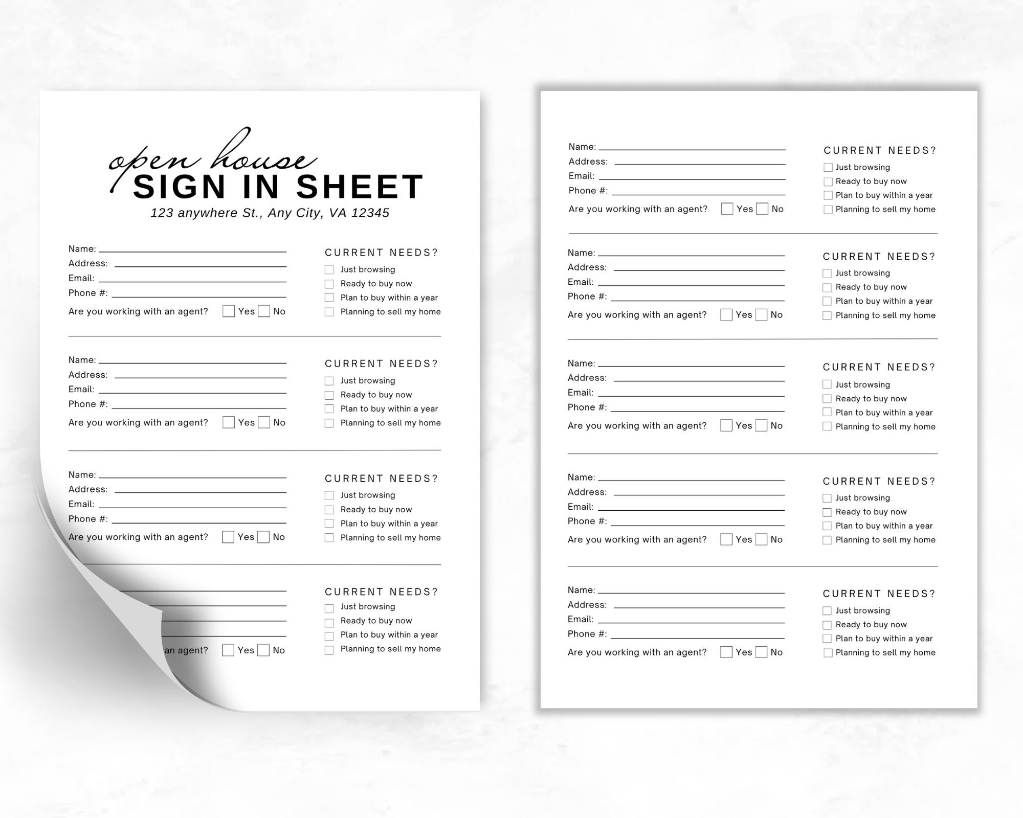 Real Estate Broker Open House Feedback From Canva Template | Open House ...