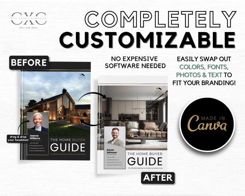 Real Estate Home Buyer's Guide | 45-page Canva Template (PDF) - Etsy