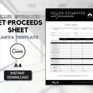 Open House Sign in Sheet Canva Template & Printable PDF Real Estate ...