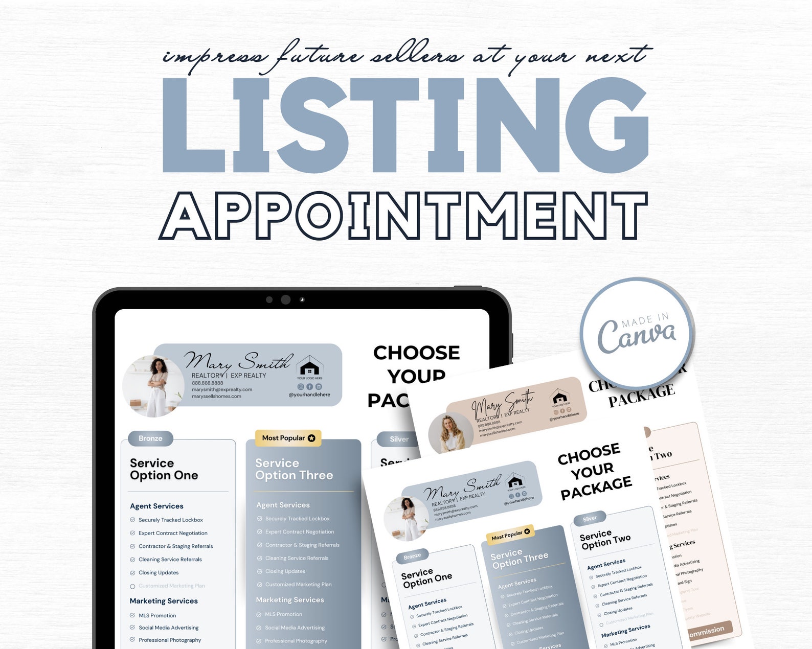 Real Estate Listing Commission Sheet Canva Template, Real Estate ...