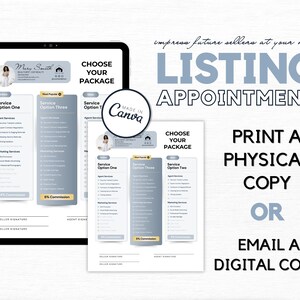 Real Estate Listing Commission Sheet Canva Template, Real Estate ...