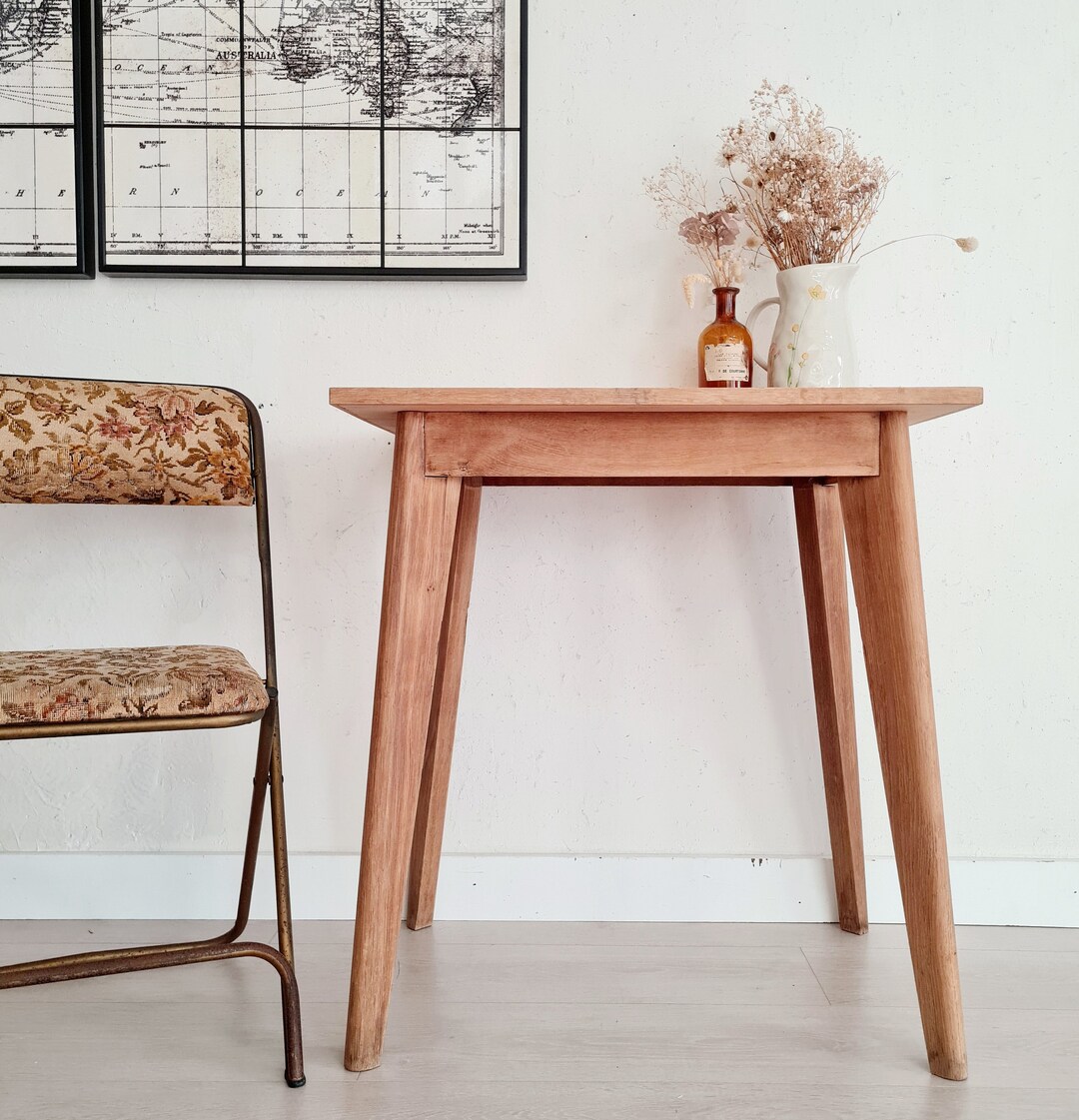 Old Compass Legs Table Old Boarding School Desk With Compass Legs ...