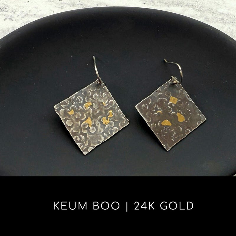 Keum Boo Earrings - Etsy