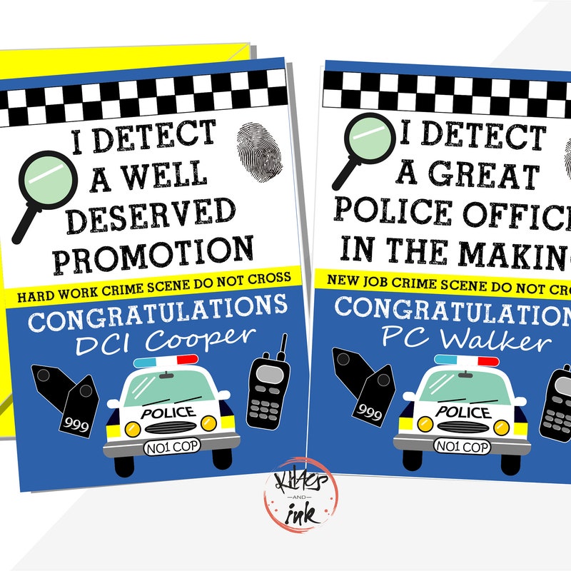 Police Officer Card - Etsy