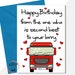 Funny Lorry Driver Card, Happy Birthday From the One Who is Second Best ...