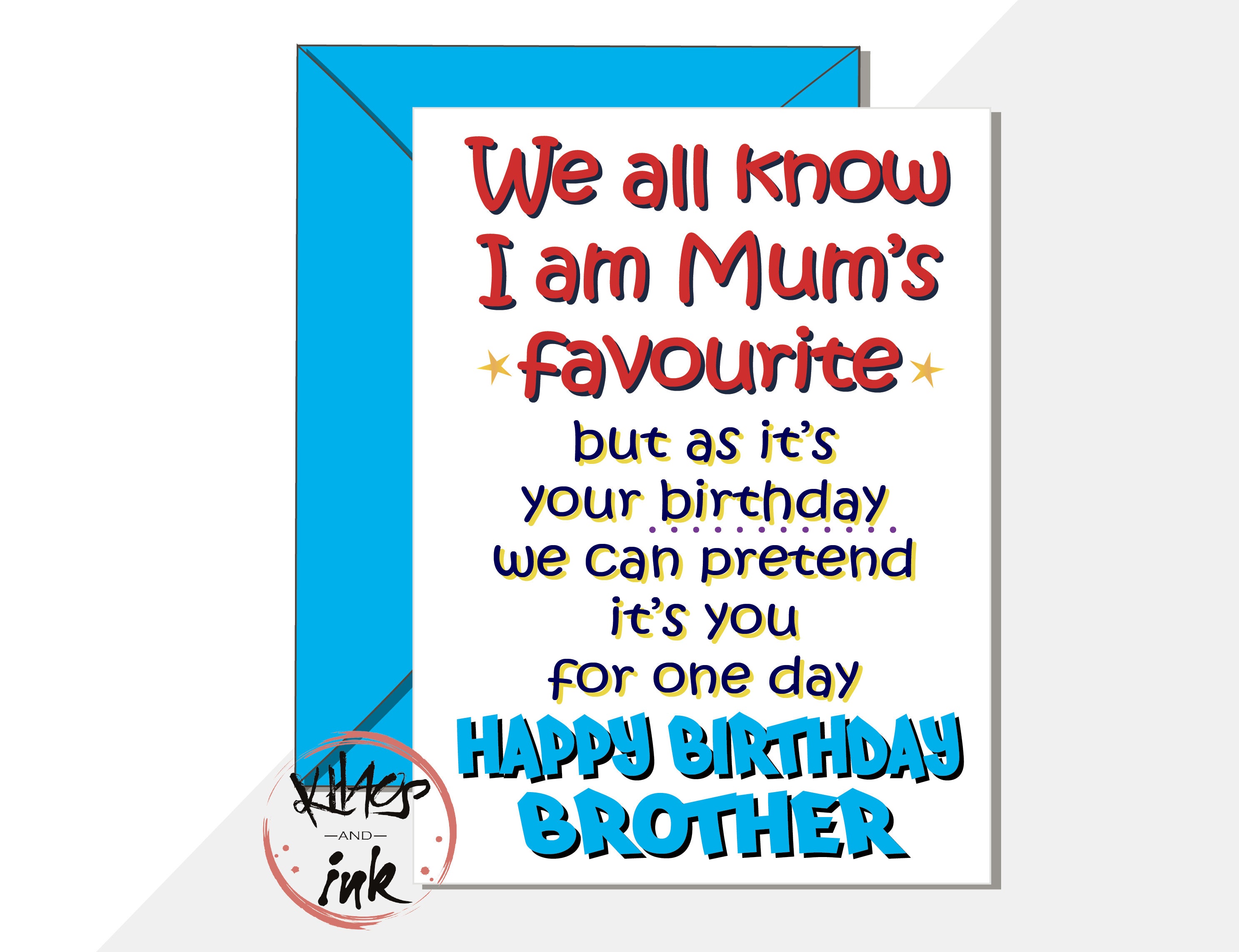 Funny Sibling Card 'we All Know I Am Mum's dad's - Etsy UK