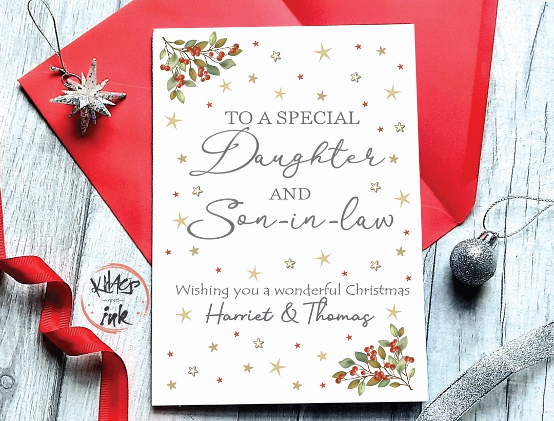 Daughter Personalised Christmas Card 'to a Special Daughter Have a ...