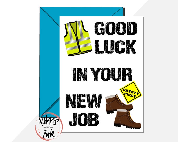 Warehouse Worker Good Luck in Your New Job Card. Congratulations ...