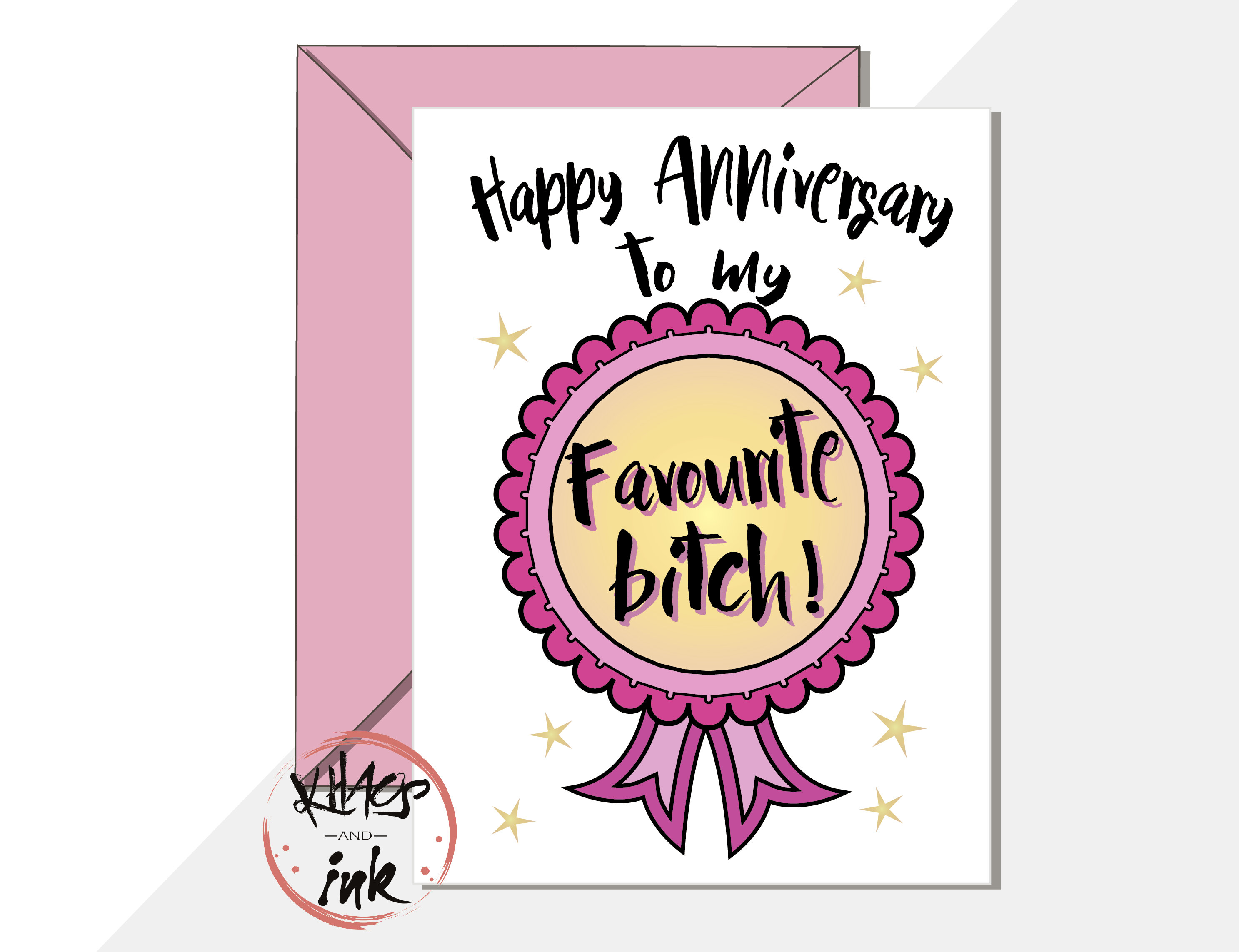 Rude Card 'happy Birthday or Anniversary to My Favourite - Etsy
