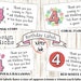 4th Birthday Labels Personalised Party Stickers Decor Pink - Etsy