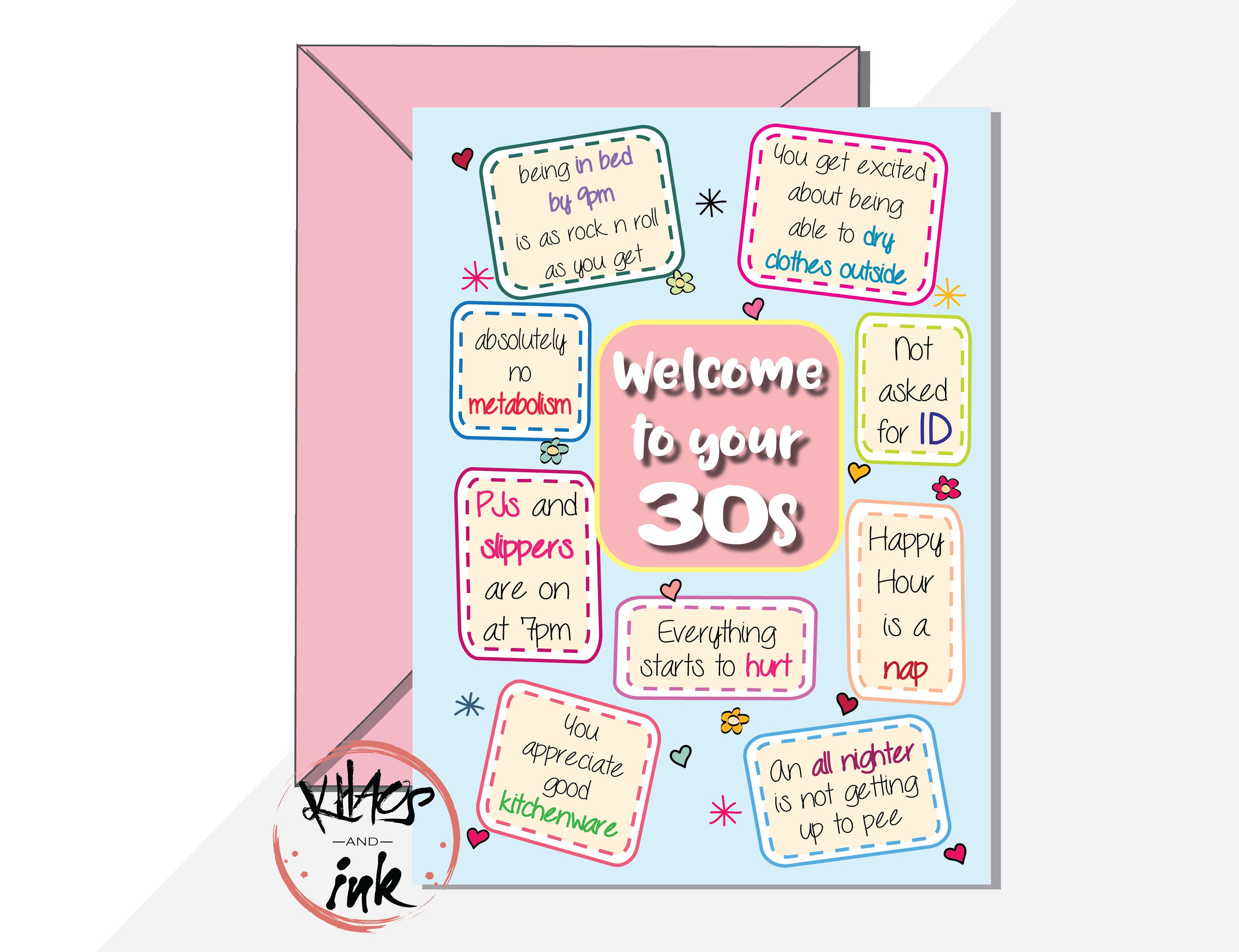Welcome to Your 30s Large A5 Funny Happy Birthday Card - Etsy
