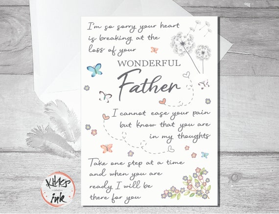 Father Sympathy Card Quotes Condolence Messages For Loss Of Father Of