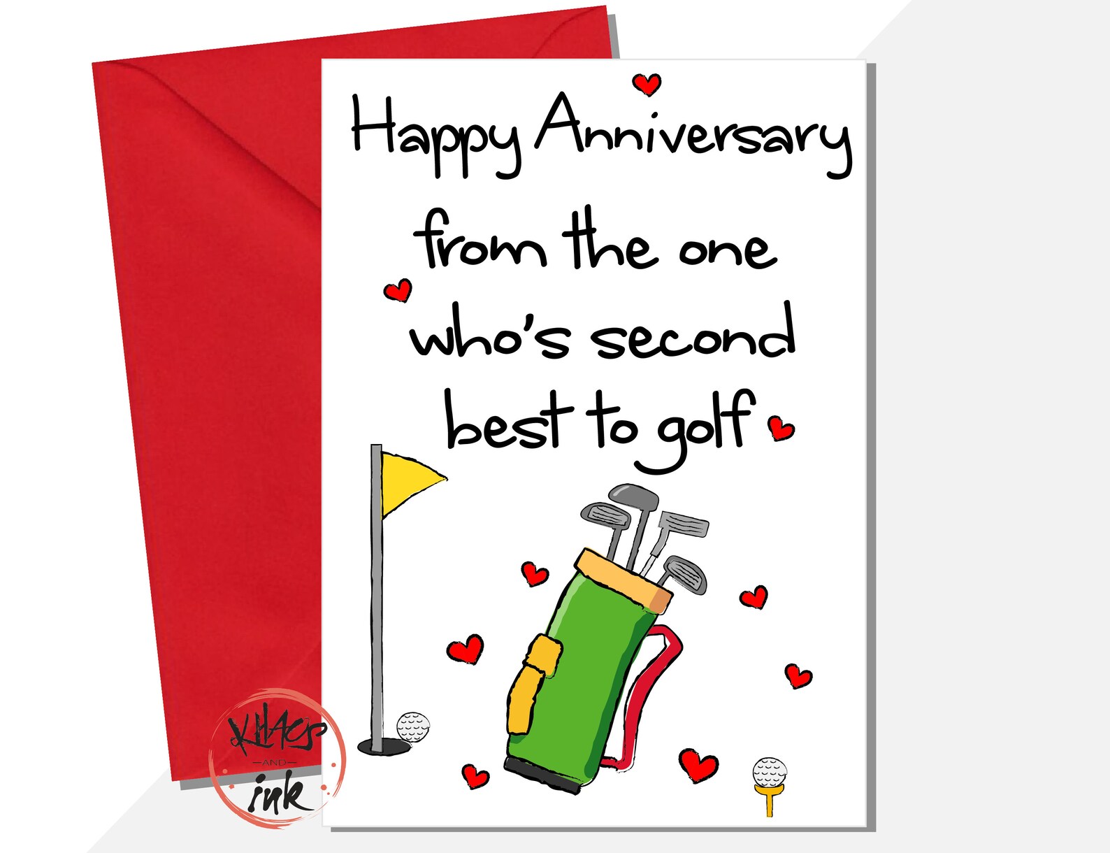 Funny Anniversary Card, Happy Anniversary From the One Who is Second ...