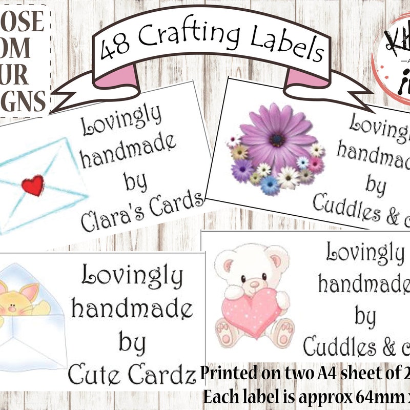 Personalized Hand Made by Stickers - Etsy