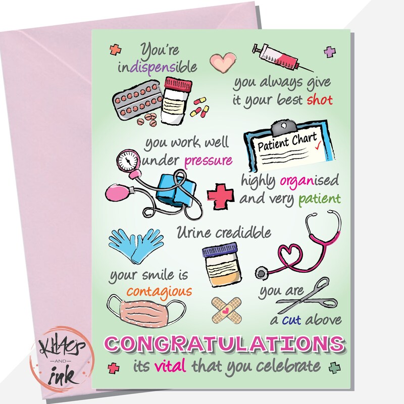 Nurse Graduation Card - Etsy