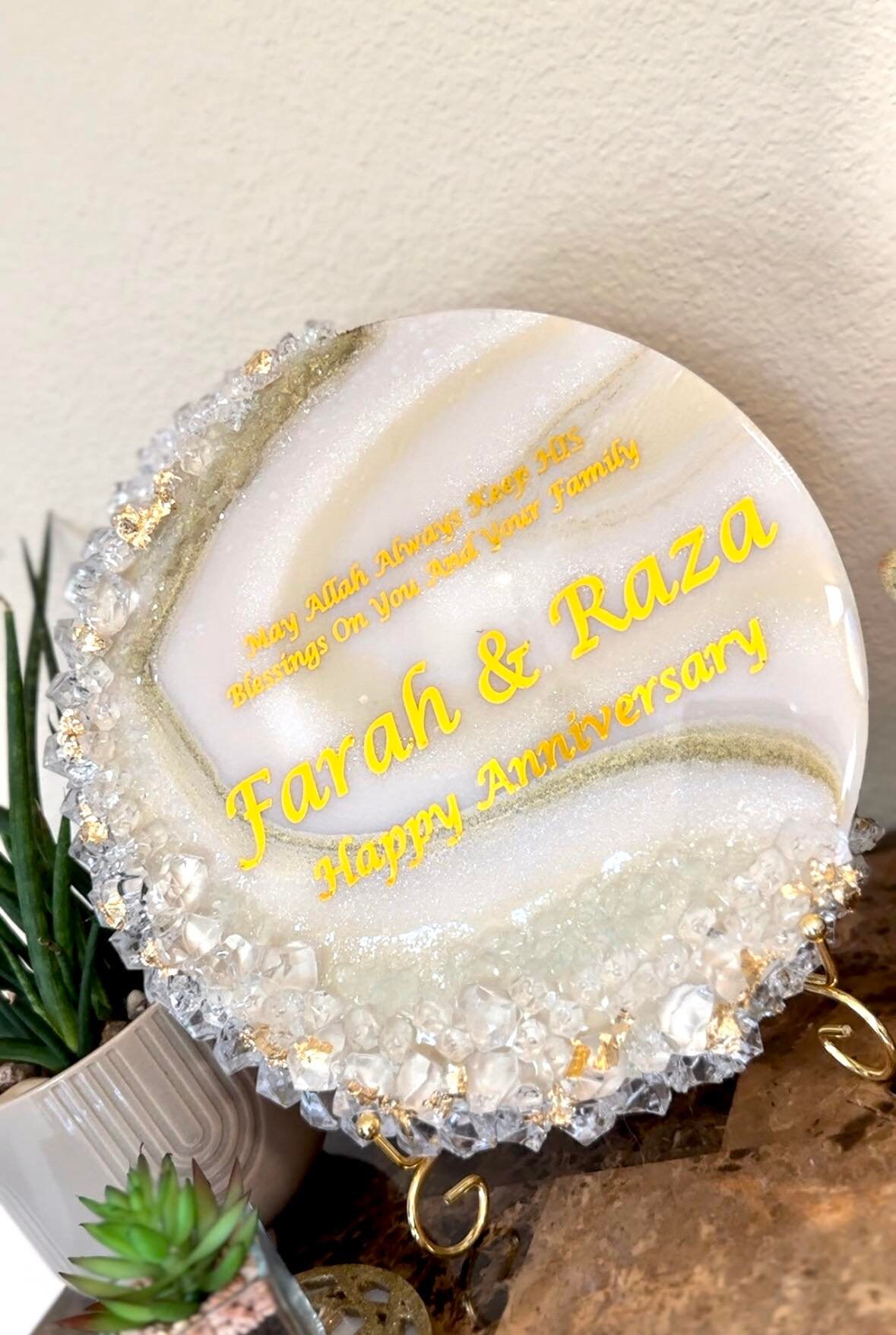 Custom Name Plate and Stand Set Resin Art - Etsy