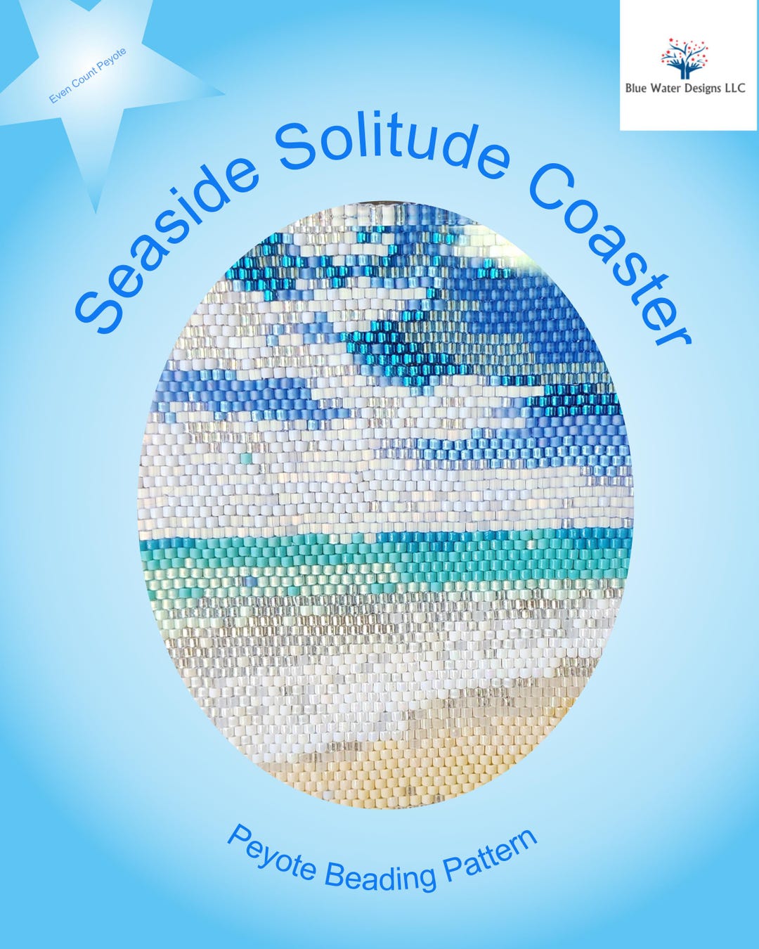 Seaside Solitude Coaster Pattern - Etsy